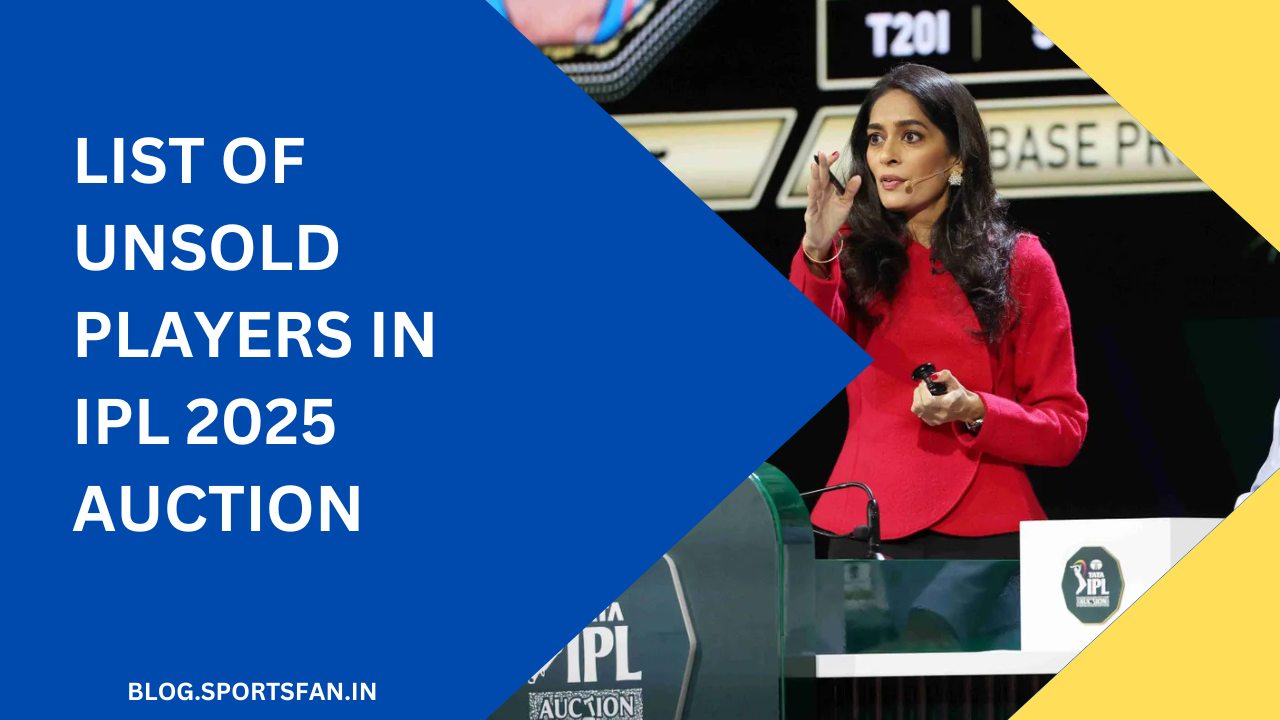 List of Unsold Players in IPL 2025 Auction